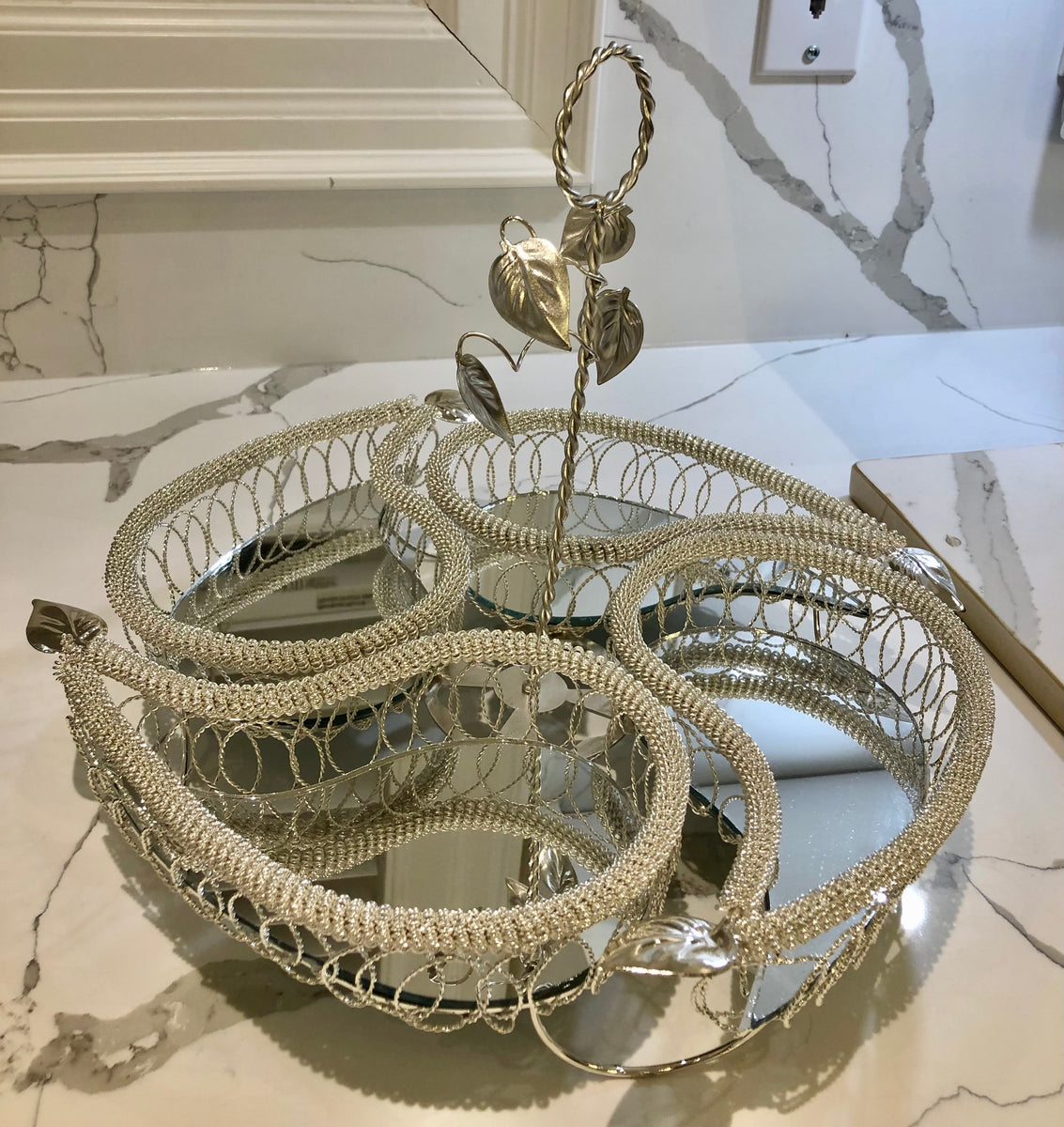 Silver Glass 4 Divider Dish/Tray – Passion For Home Decor